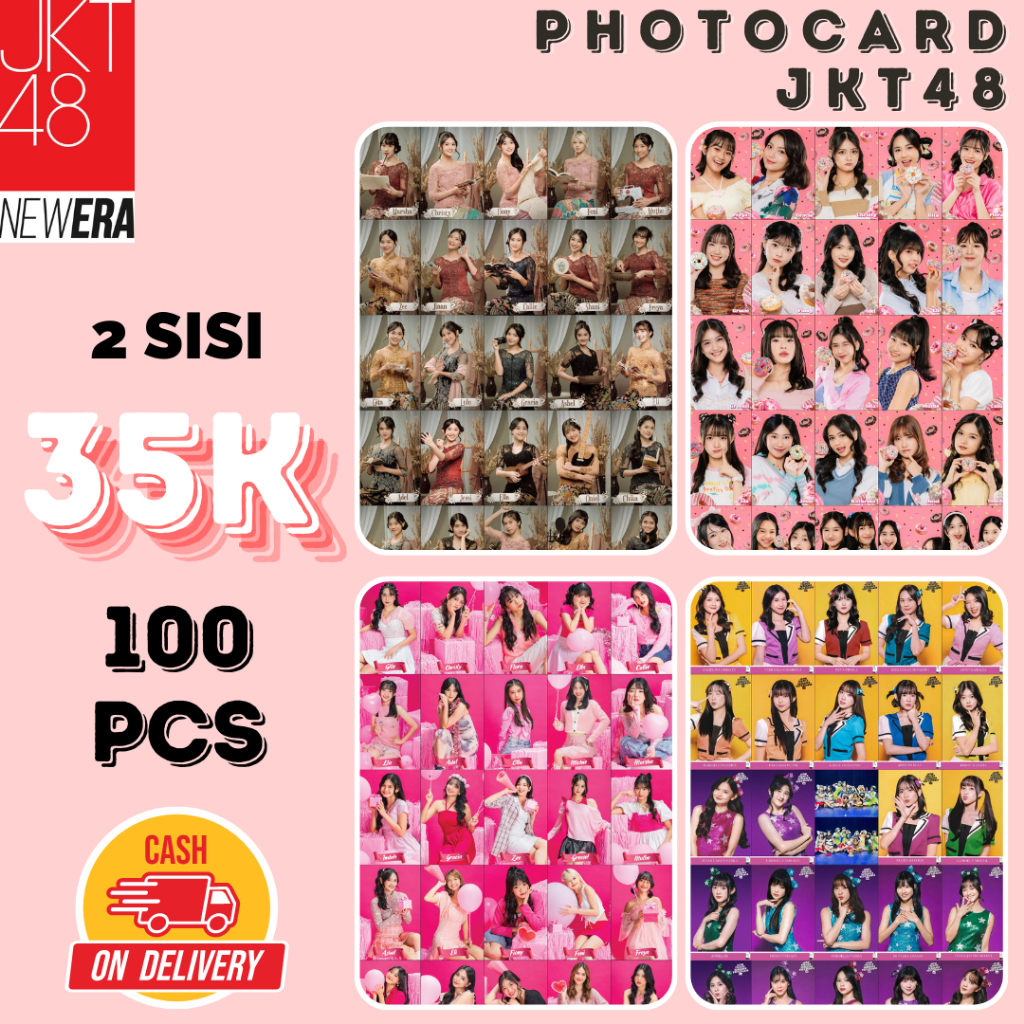 Jual PHOTOCARD JKT48 ISI 100 PCS CETAK 2 SISI - LOVE THEATER / THINK DONUT / THEATER SEMENTARA ...