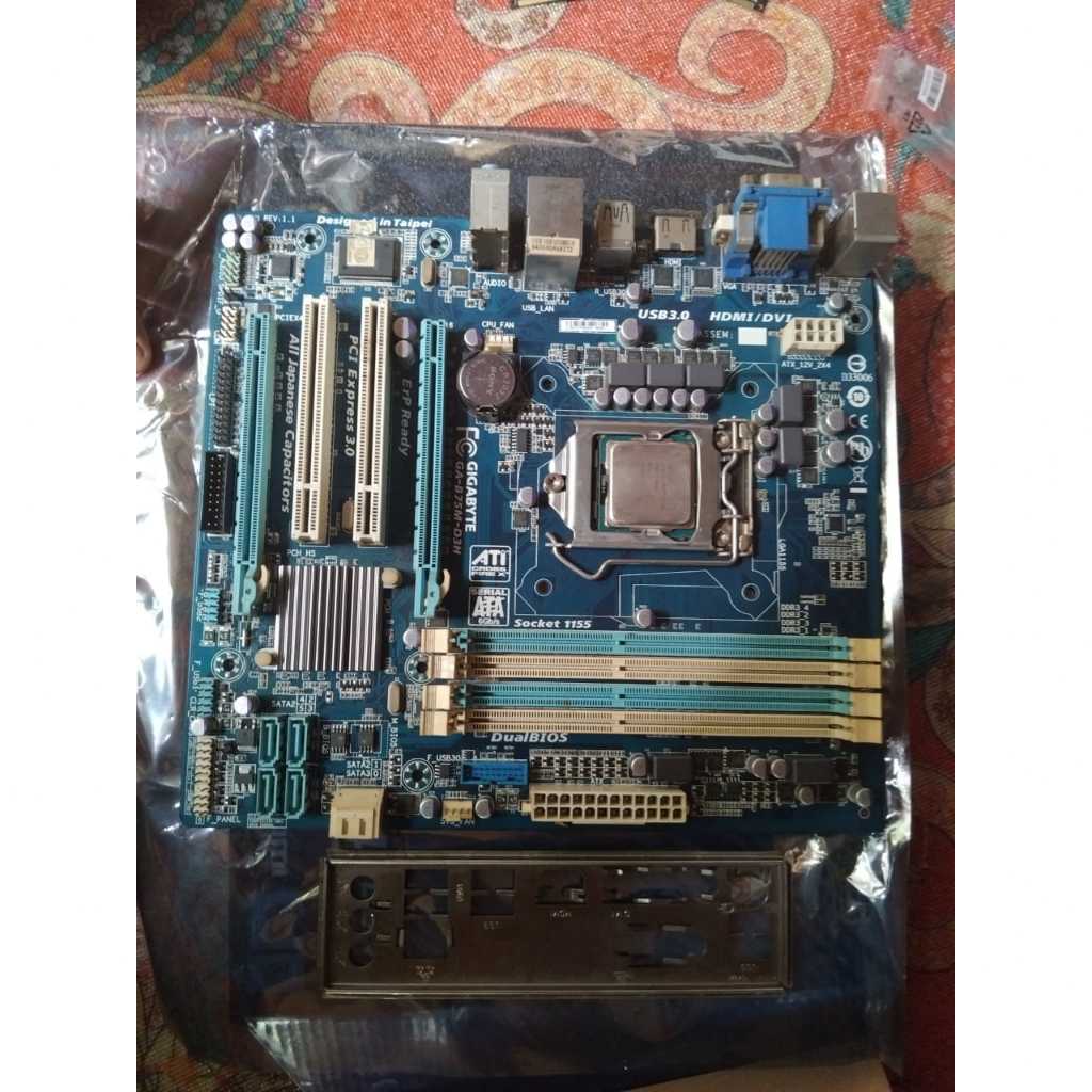 Jual Motherboard B75M-D3H + RAM 16GB DDR3 1600Mhz | Shopee Indonesia