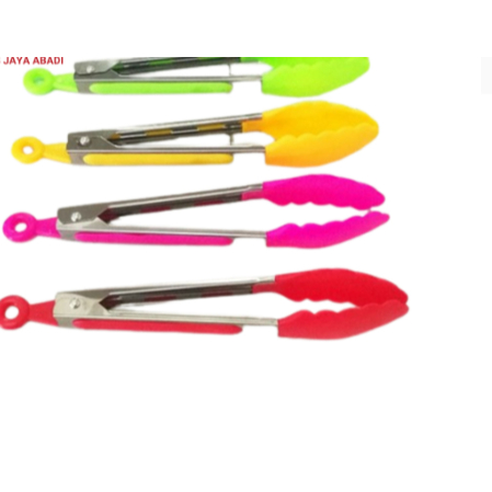 Jual penjepit kue penjepit ikan dan salad/jepit sajian silikon ...