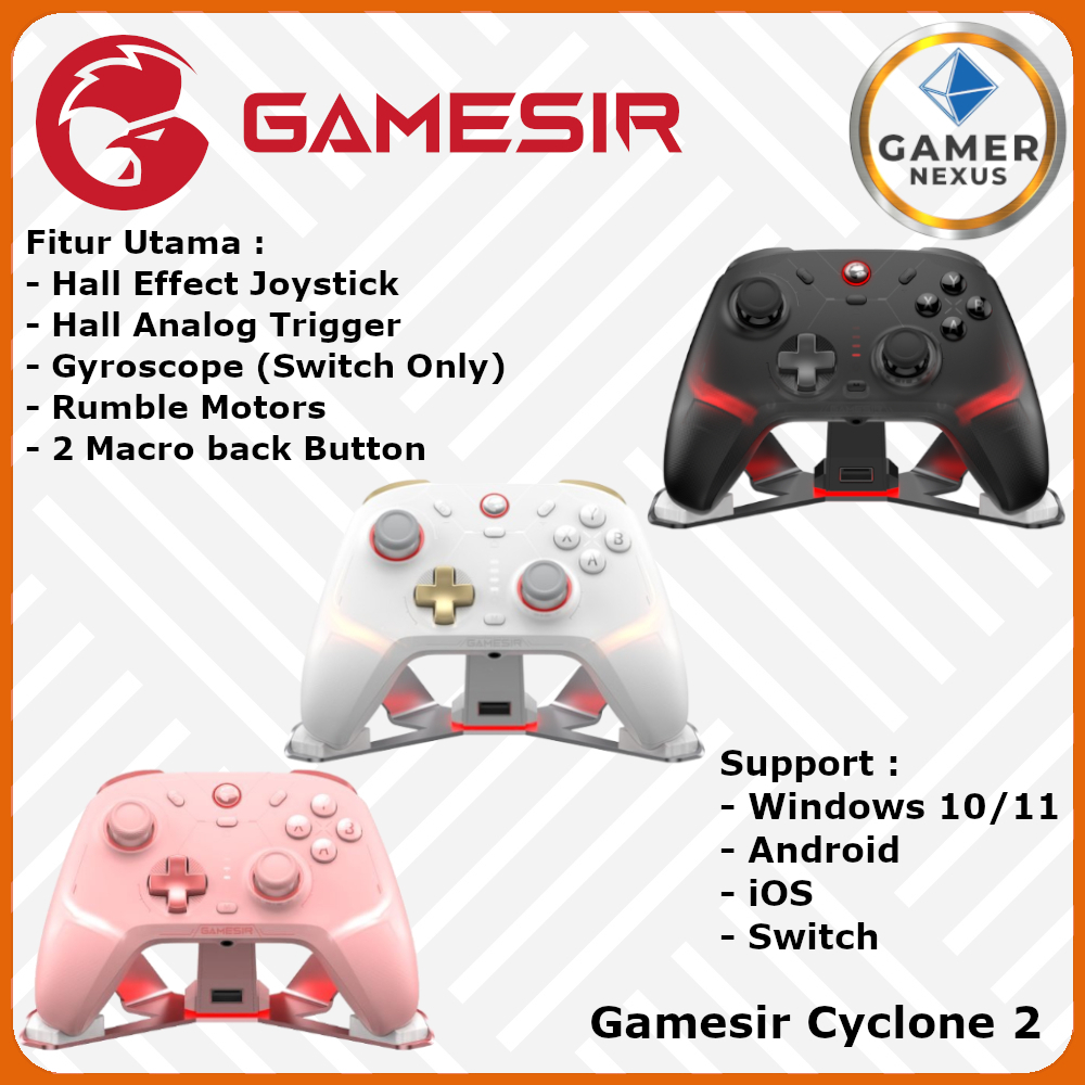 Jual Gamesir Cyclone 2 Wireless Gamepad Hall Effect Joystick Controller ...