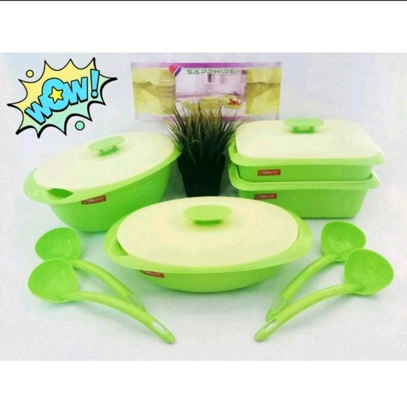 Jual GBU sapphire 4 set wadah food lauk serbaguna tempat lauk | Shopee ...