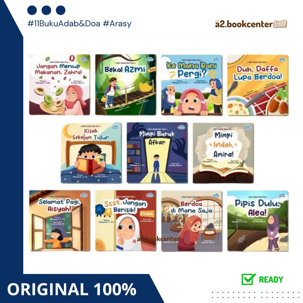 Jual [ABC] READY - Buku Cerita Arasy 11 in 1 Seri Adab Dan Doa | Shopee ...