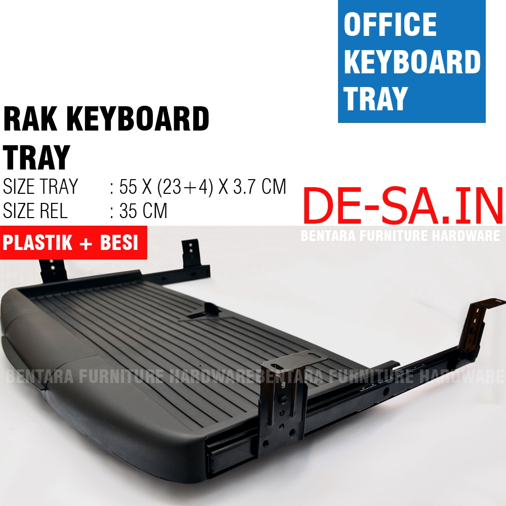 Jual RAK KEYBOARD TRAY UNTUK MEJA KOMPUTER / MEJA KERJA / MEJA STUDY ...