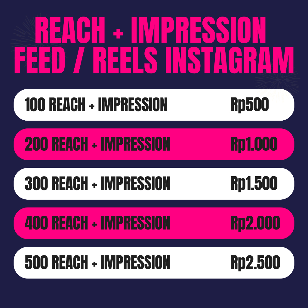 Jual Instagram Reach Impression Insight Global World Wide - bluepanel ...