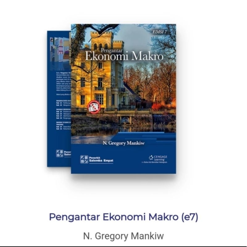 Jual Buku Pengantar Ekonomi Makro EDISI 7 - N. Gregory Mankiw | Shopee Indonesia