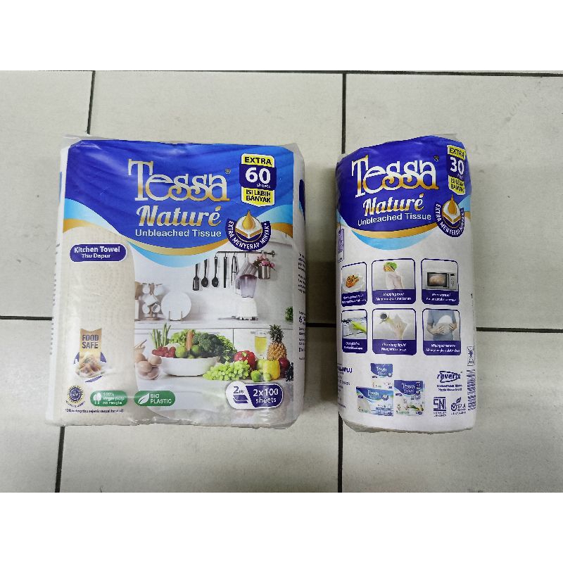 Jual Tessa Nature Kitchen Towel ( Isi : 2 x 100's & 1 x 100's) | Shopee ...