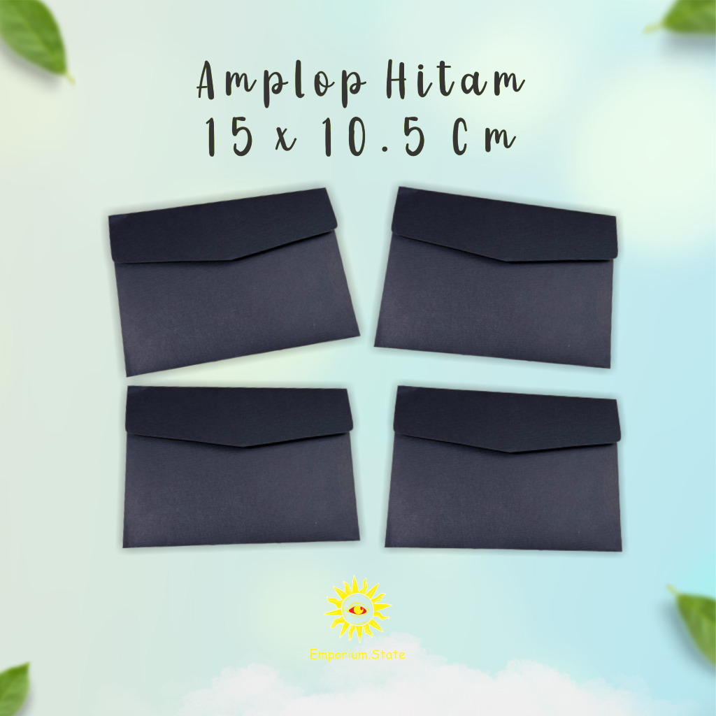 Jual Amplop Hitam A6 / Amplop 15x10 Cm | Shopee Indonesia