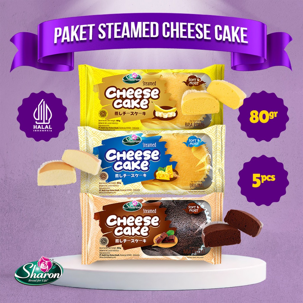 Jual Sharon Bakery Steamed Cheese Cake 80gr | Shopee Indonesia