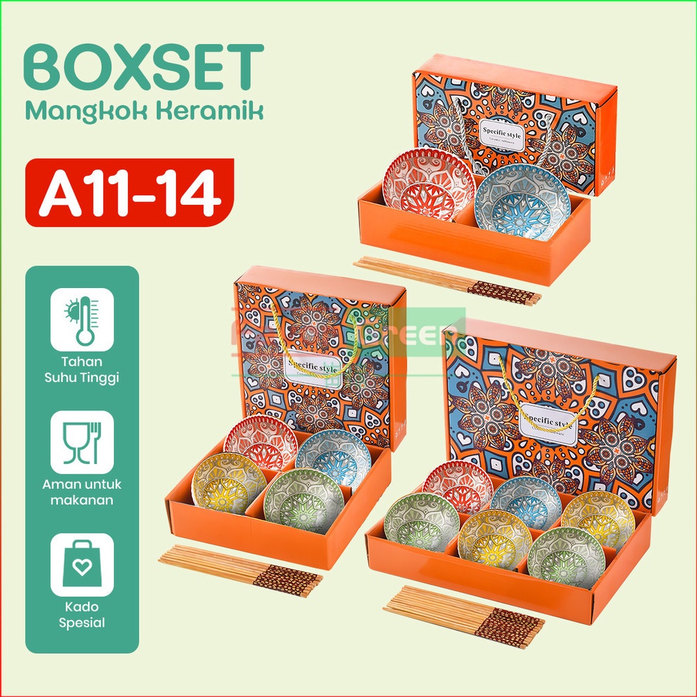 Jual I Peralaatan Makan Porselen Mangkok set Aesthetic Mangkok set ...