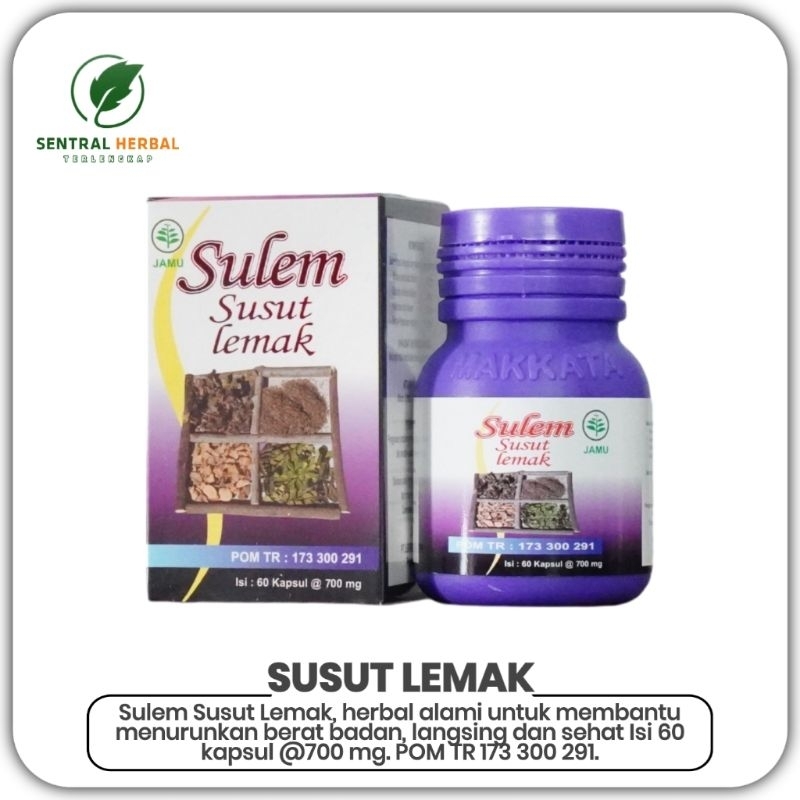 Jual Susut Lemak Sulem Pelangsing Tubuh Isi 60 Kapsul | Shopee Indonesia
