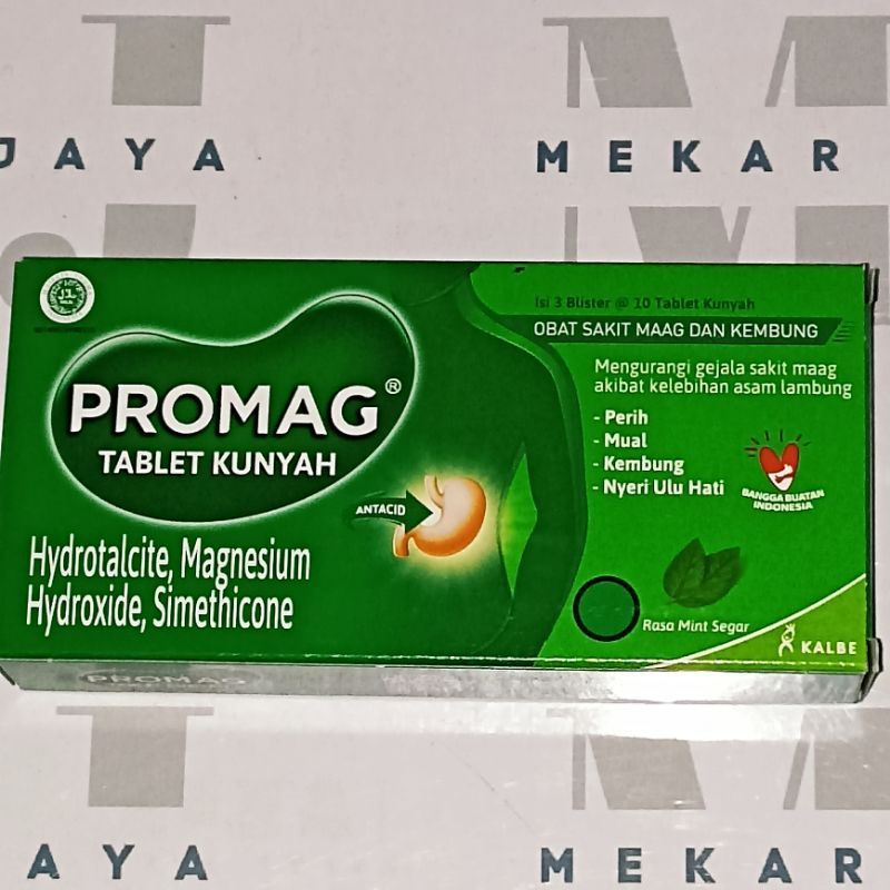 Jual Promag Tablet Obat Sakit Maag Box Isi 3 Blister 1 PAK KECIL ...