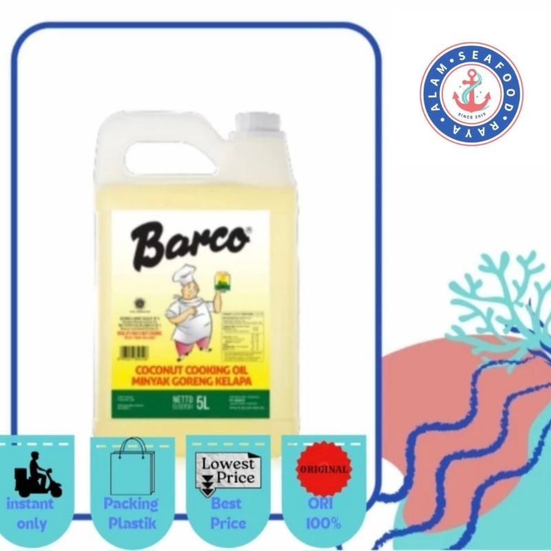 Jual Barco Minyak 5L KHUSUS INSTAN SAJA Minyak Kelapa Coconut Oil ...
