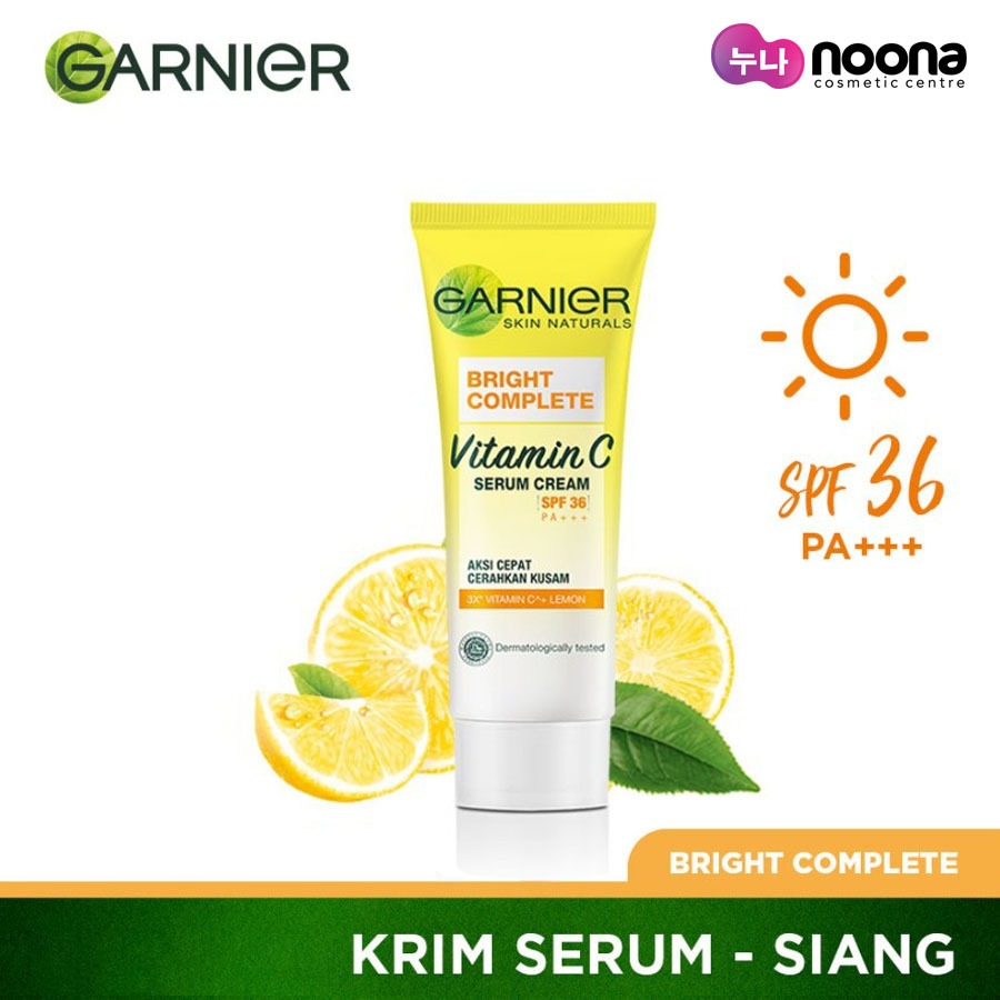 Jual GARNIER BRIGHT COMPLETE VITAMIN C SERUM CREAM SPF 36 & UV 20ML | Shopee Indonesia