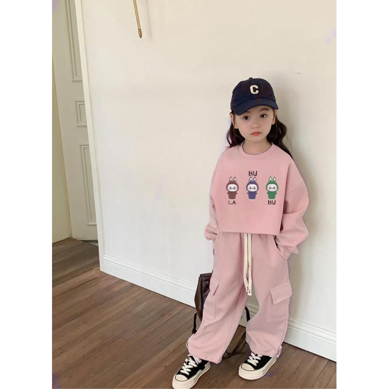 Jual SETELAN SWEATER LABUBU ANAK TERBARU DAN TERLARIS UNTUK USIA 1-12 ...