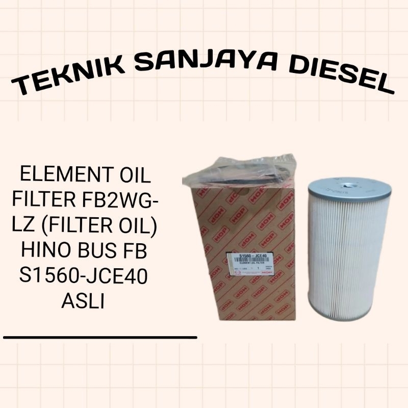 Jual ELEMENT OIL FILTER FB2WG-LZ (FILTER OIL) HINO BUS FB S1560-JCE40 ...