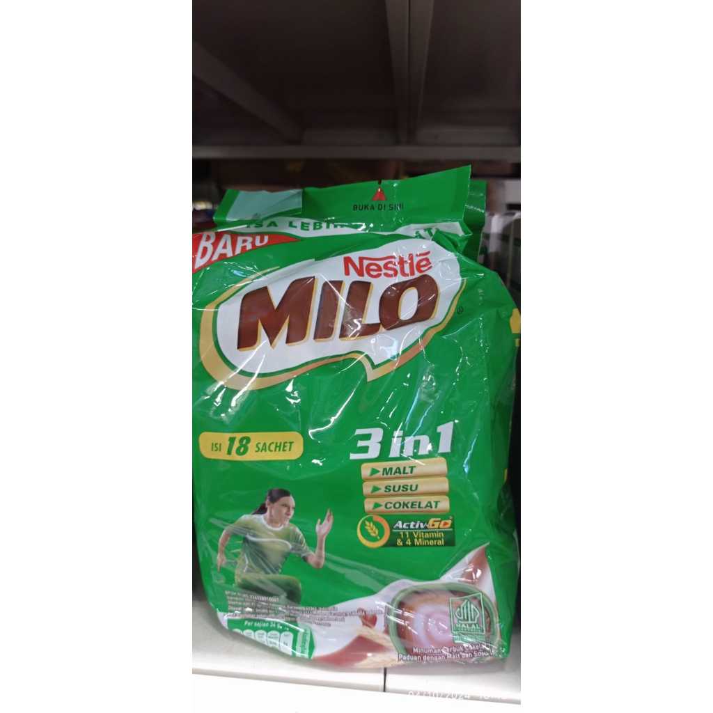 Jual MILO HEALTY DRINK 3 IN 1 ACTIGEN-E BAG 18X34GR - PER PACK | Shopee ...