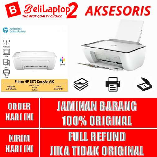 Jual Printer HP DeskJet Ink Advantage 2875 All in One Printer | Shopee Indonesia