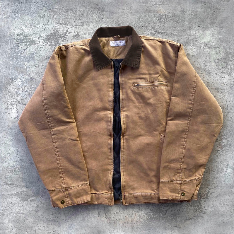 Jual RAV 009 WORK JACKET - DUSTY HAMILTON BROWN | Shopee Indonesia