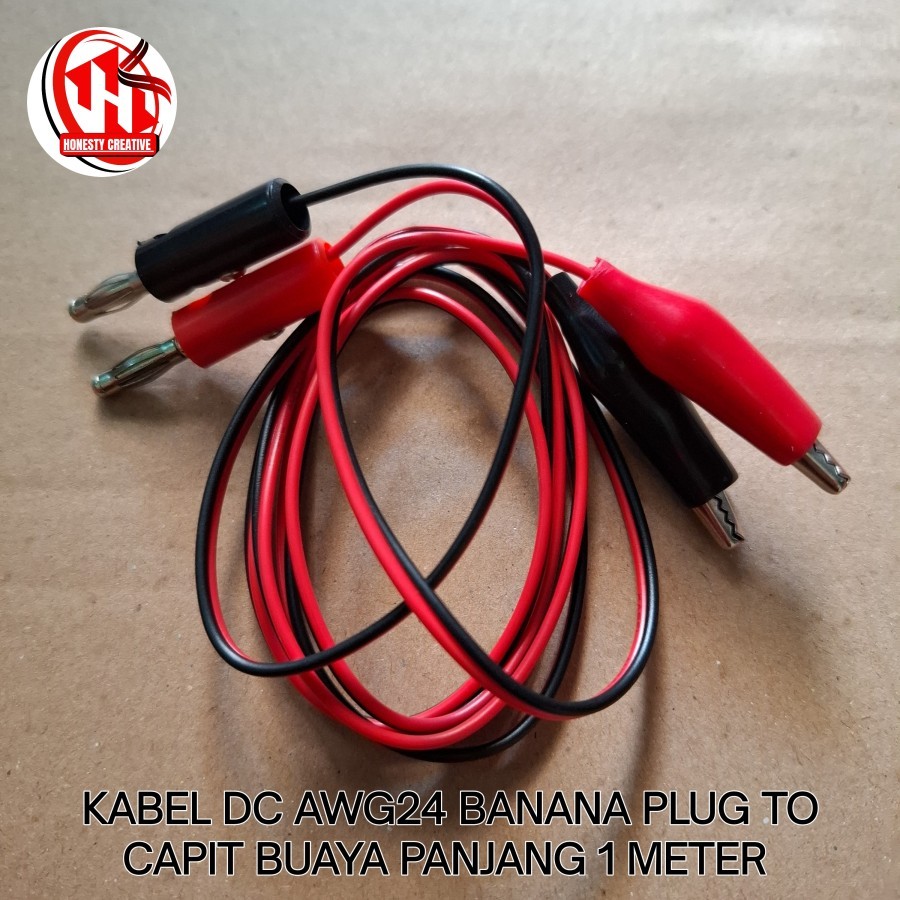 Jual Kabel Power DC Capit /Jepit Buaya To Jack Banana - BANANA-C.BUAYA ...