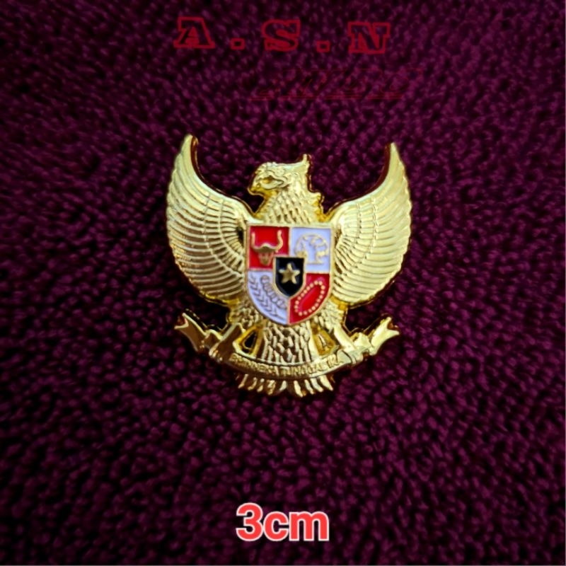 Jual Pin Garuda 3cm Bahan Logam Kuningan Tebal | Shopee Indonesia