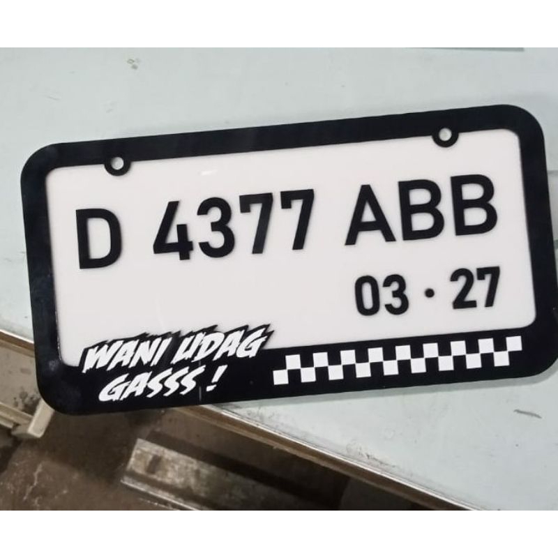 Jual frame plat akrilik motor jdm/frame plat viral | Shopee Indonesia