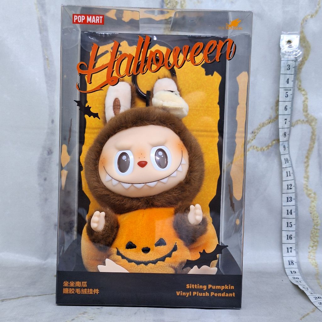 Jual Pop Mart Labubu Happy Halloween Party Series Sitting Pumpkin Vinyl ...