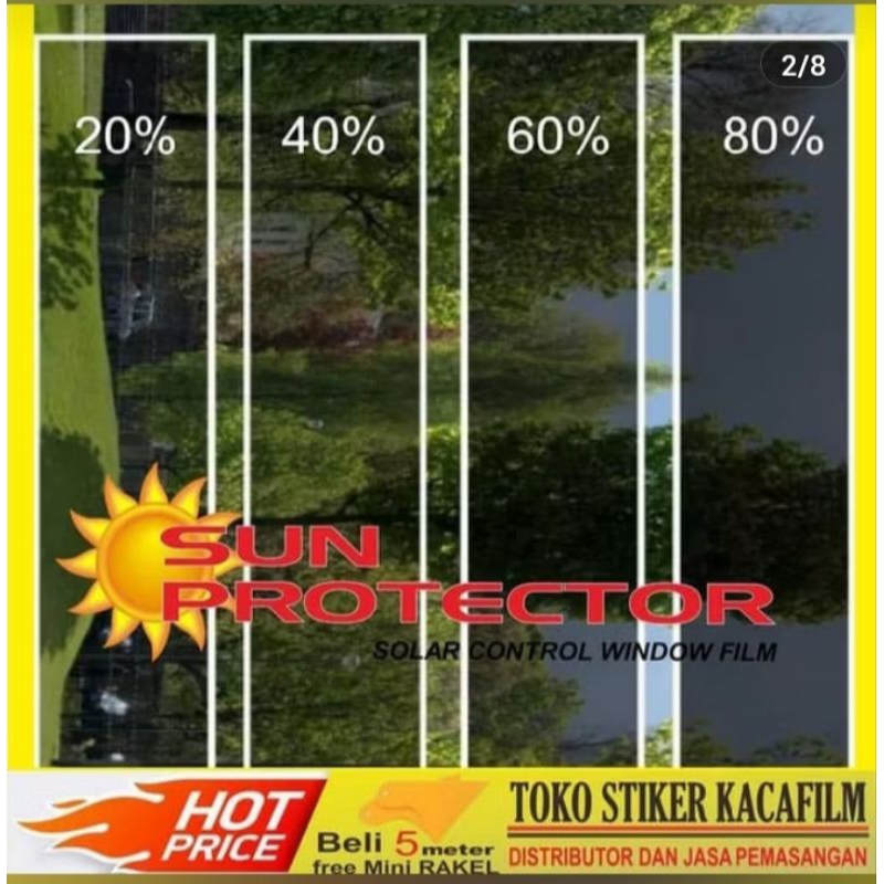 Jual Kaca Film Riben Kaca Film Jendela Rumah Dan Kantor Gedung | Shopee Indonesia