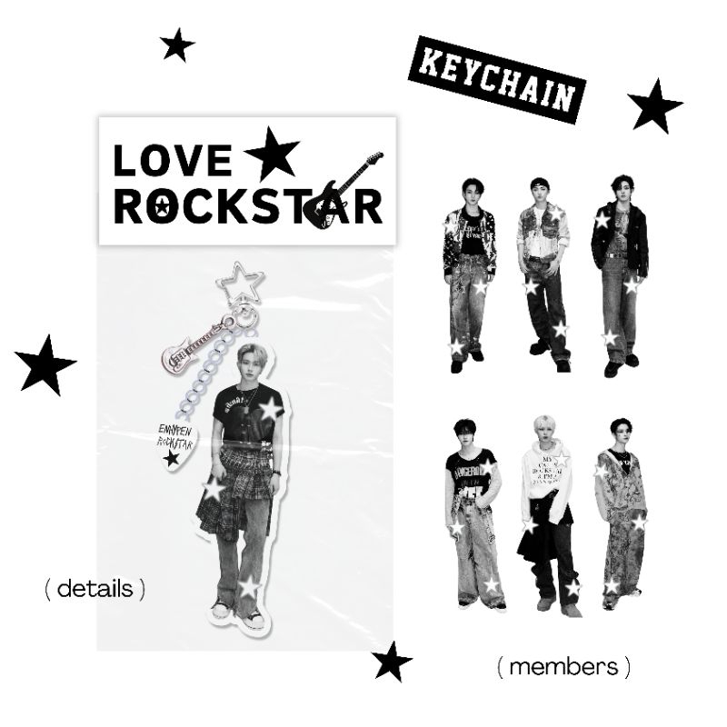 Jual love rockstar keychain | Shopee Indonesia