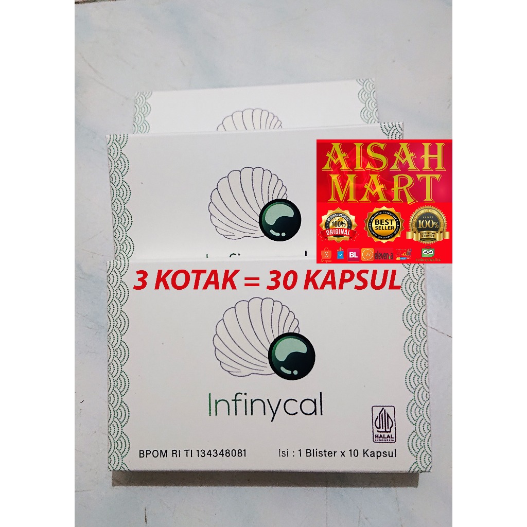 Jual KEMASAN BARU INFINYCAL INVINI INVINY INFINY CAL 3 BOX 30 KAPSUL ...