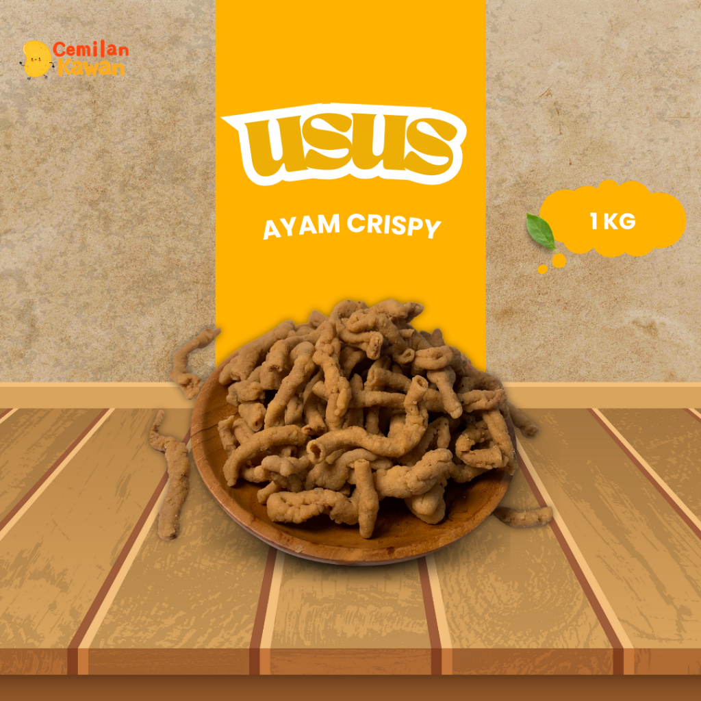 Jual Cemilan Kawan - Usus Krispi Original | Keripik Usus Ayam 1 Kg ...