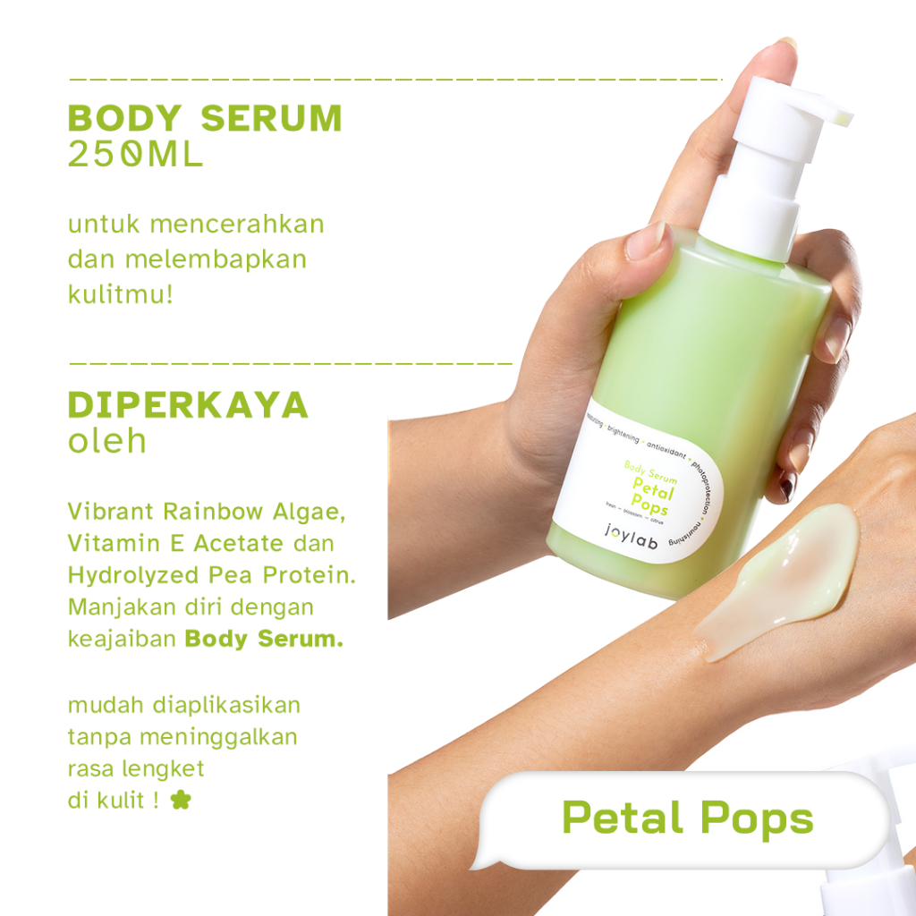 Jual Joylab Body Serum Brighten and Hydrate Your Skin Petal Pops - 250 mL | Shopee Indonesia