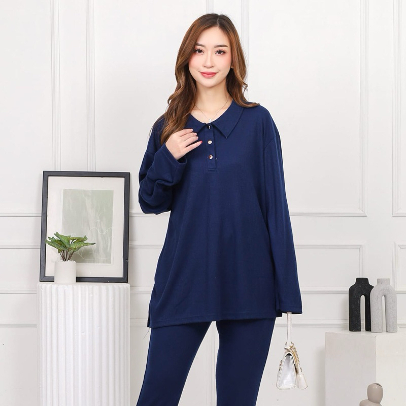 Jual STELAN KNIT CARGO RIB RAJUT HALUS ADEM POLOS LIST MORU CASEY ...
