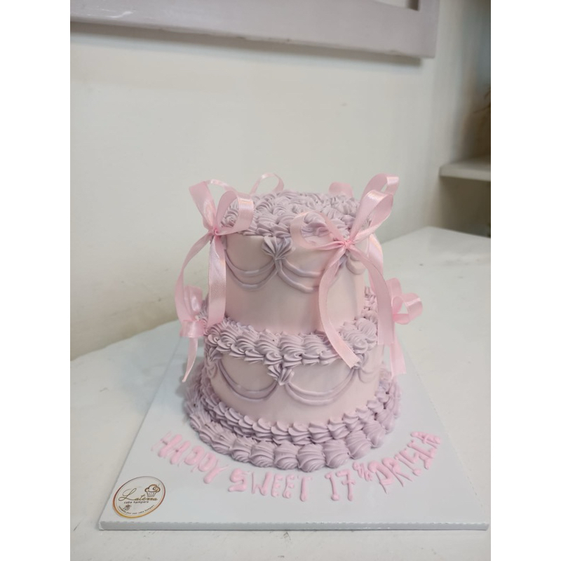 Jual cake pita 2 tier kue pita kue ultah cake custom black forest G1166 ...