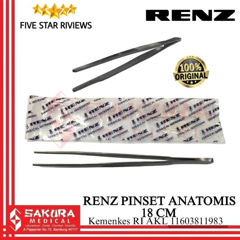 Jual Renz pinset anatomis 18 cm | Shopee Indonesia