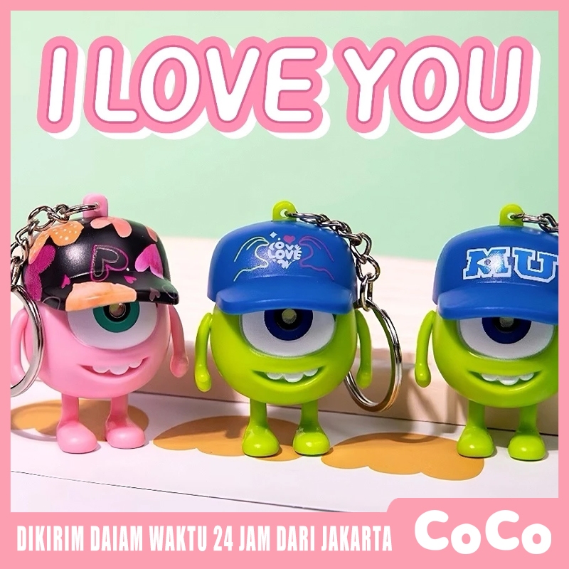 Jual LED I love you Mike Gantungan Kunci Gantungan Kunci Lucu Glitter ...