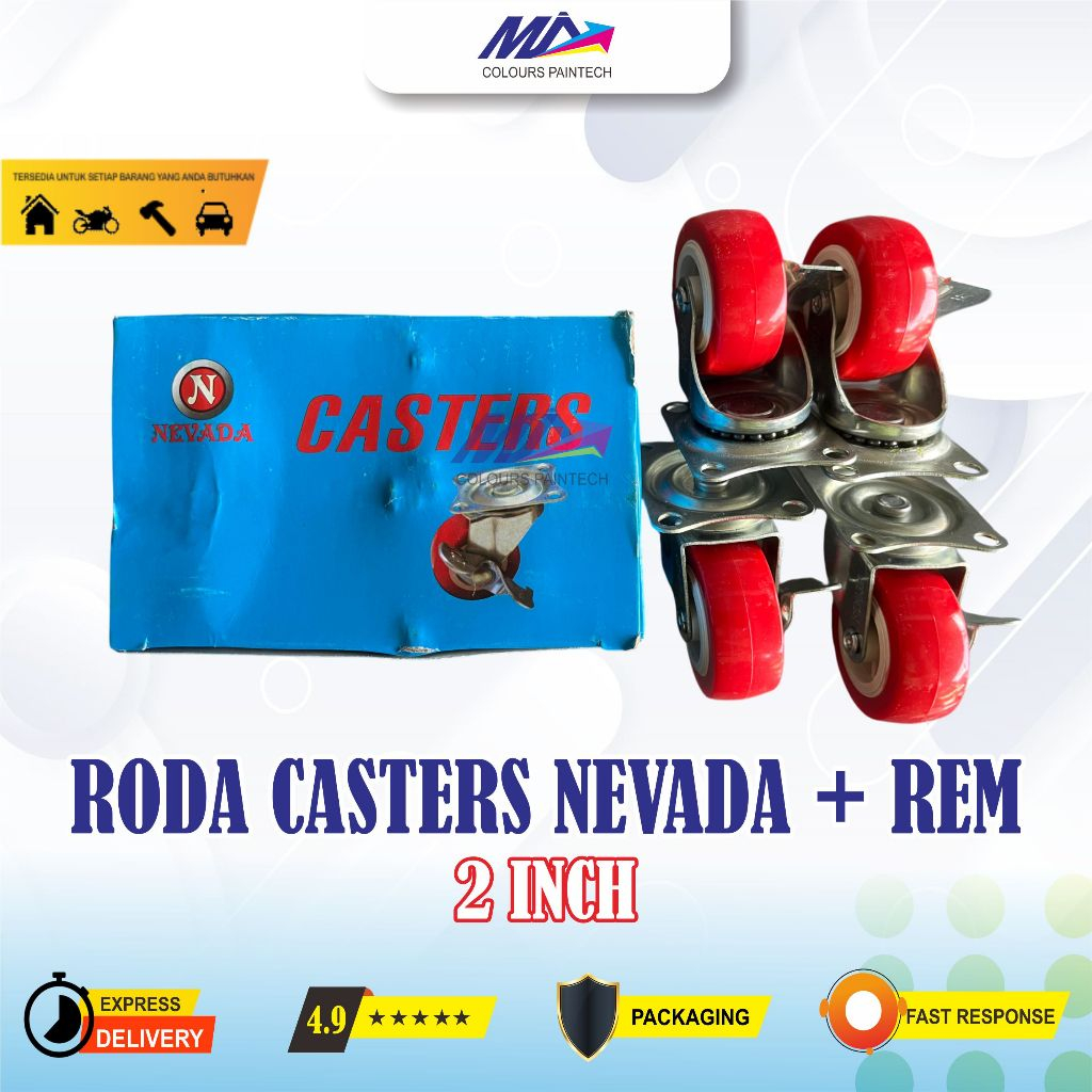 Jual RODA GEPENG MERAH + REM BONUCCI dan NEVADA SET | Shopee Indonesia