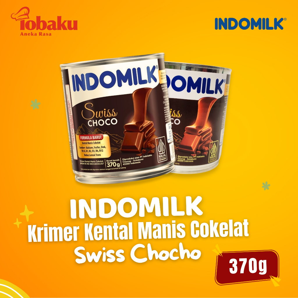 Jual Indomilk Krimer Kental Manis Swiss Choco 370g | Shopee Indonesia