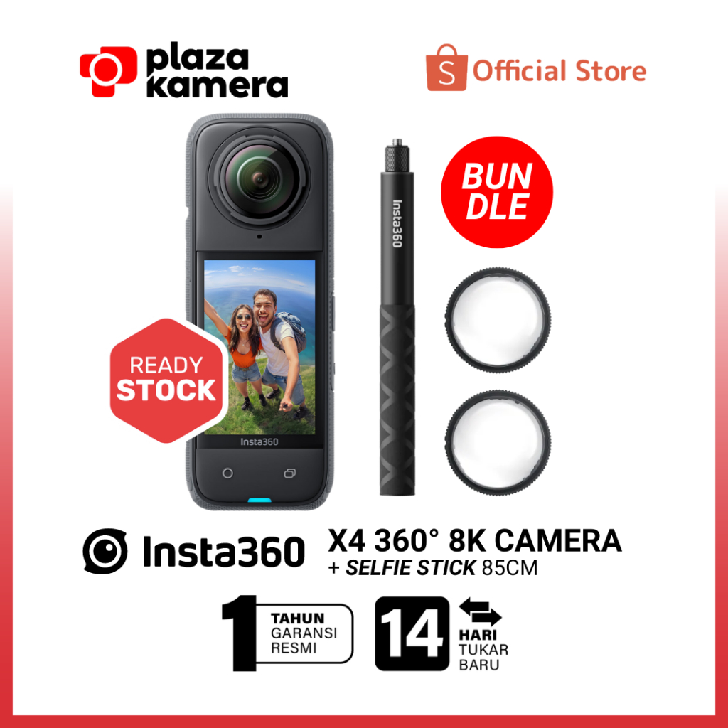 Jual Insta360 X4 Action Camera 360° 8K UHD Kamera 360 Dual Lens | Shopee Indonesia