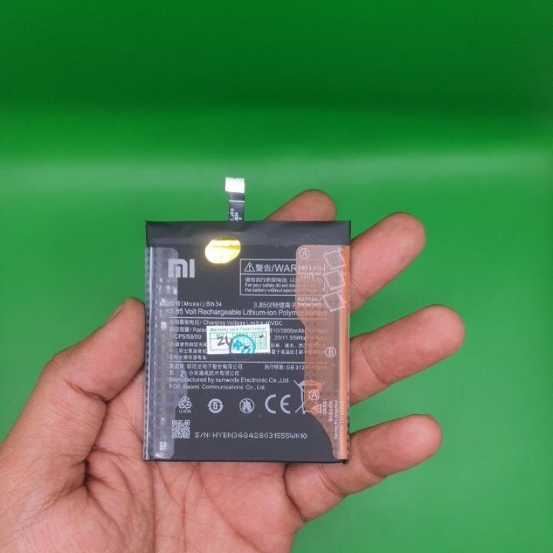 Jual BATERAI BATRE XIAOMI BN34 REDMI 5A ORIGINAL BATTERY | Shopee Indonesia
