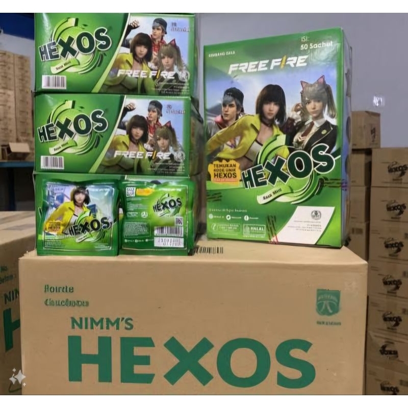 Jual Permen Hexos rasa mint 1 box isi 50 biji ( BOX ) | Shopee Indonesia