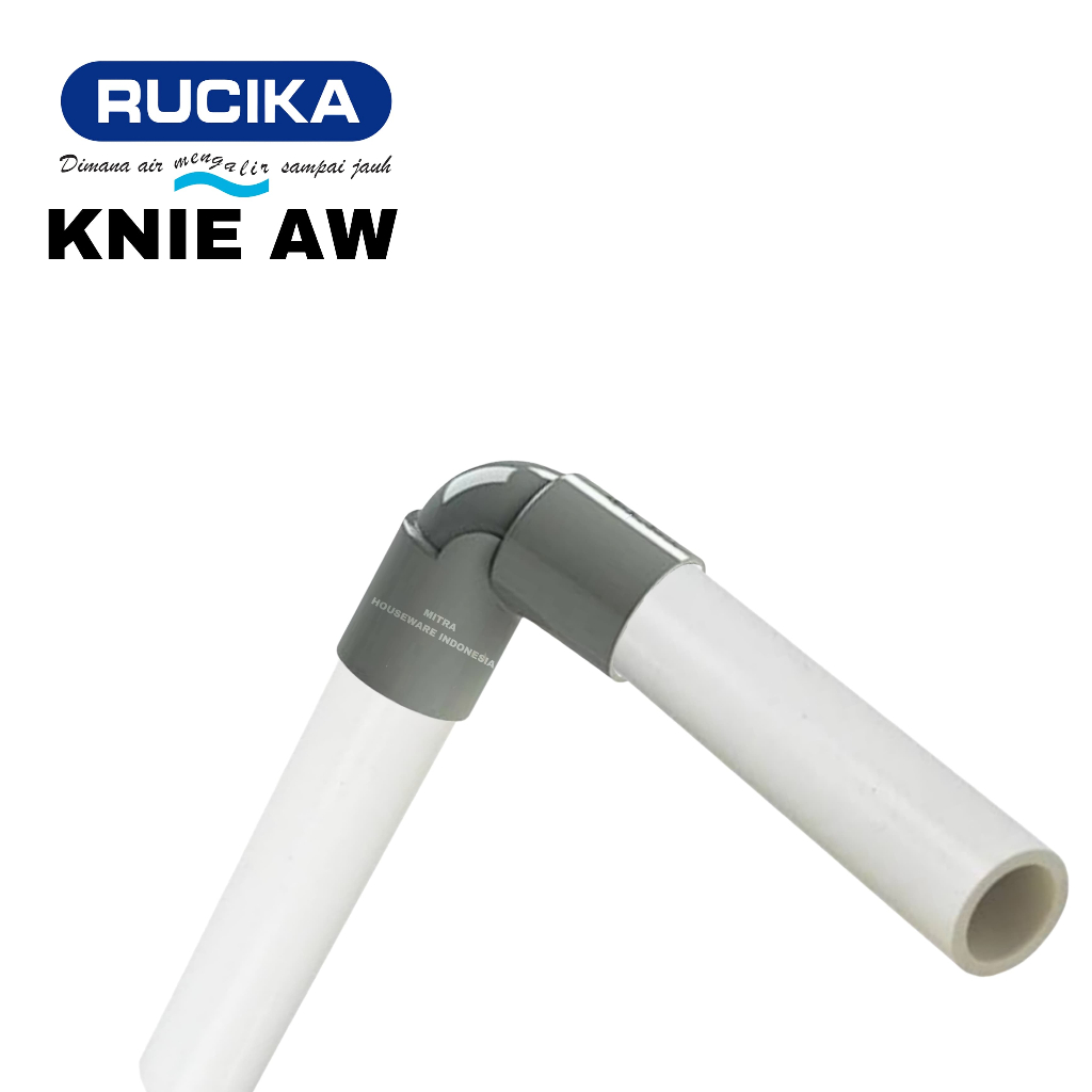 Jual KNIE PIPA PVC AW RUCIKA / SAMBUNGAN FITTING ELBOW KNIE L | Shopee ...