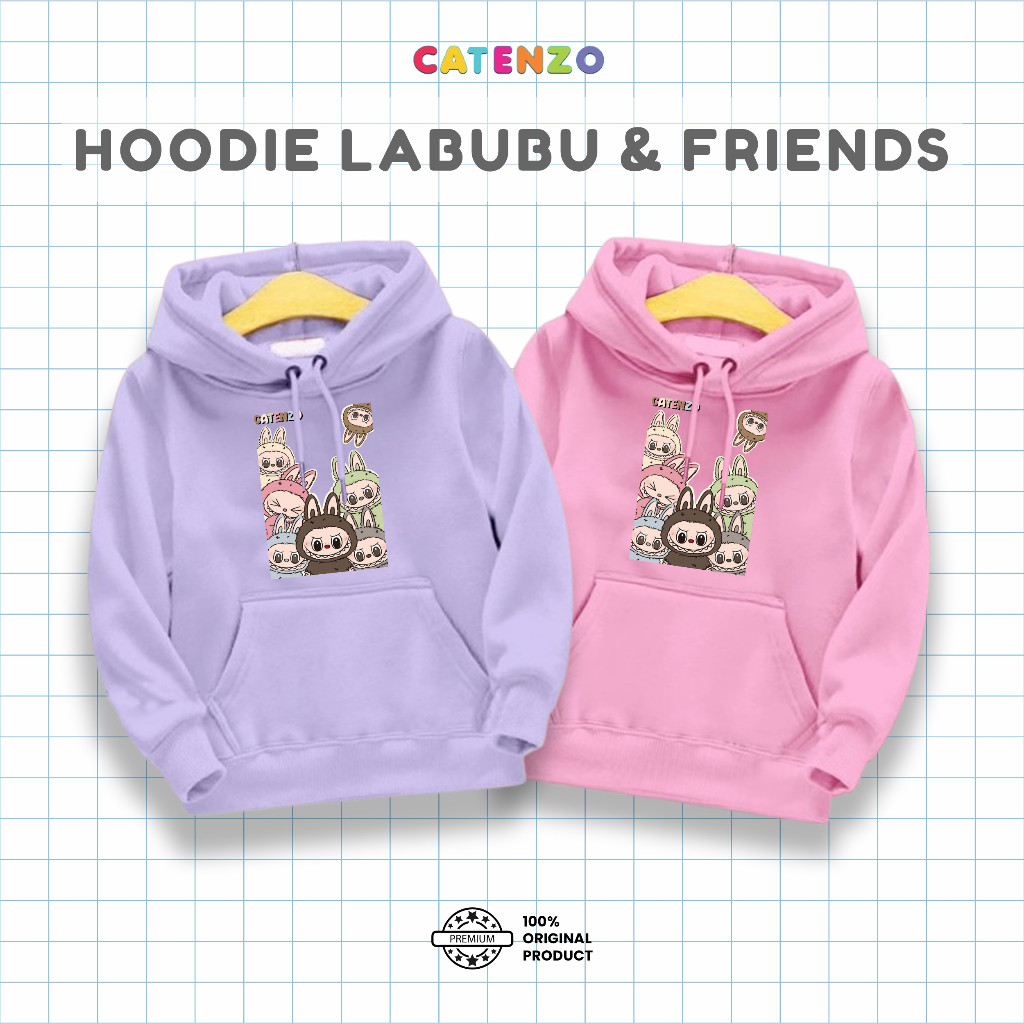 Jual Jaket Anak Laki Laki Perempuan Umur 2-12 Tahun/Hoodie Anak LABUBU ...