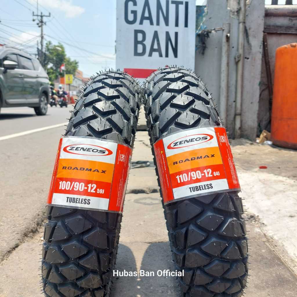 Jual Ban Scoopy Zeneos Roadmax 100/90 110/90 Ring 12 Dual Purpose Semi ...