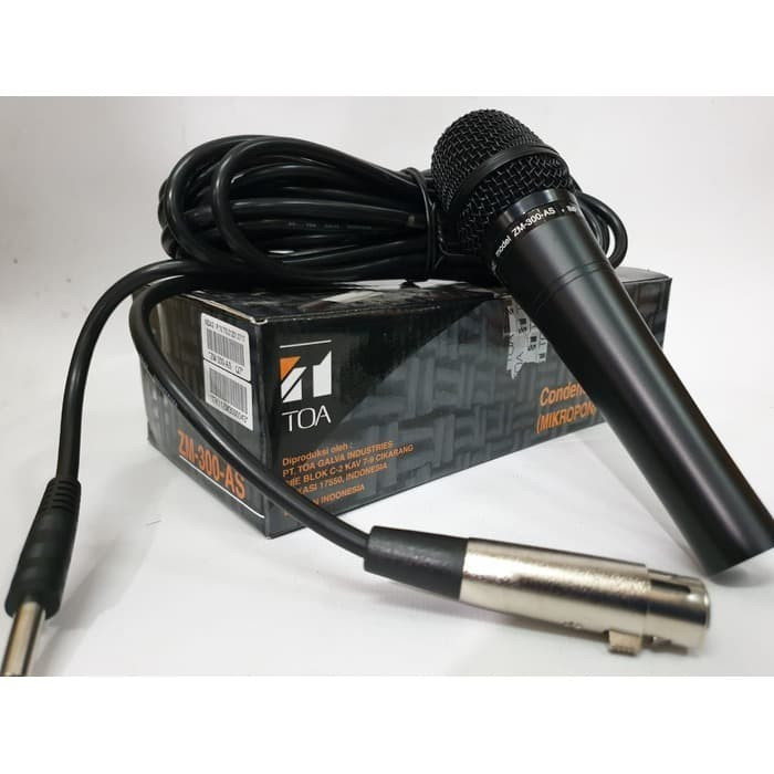 Jual MIKROFON KABEL KONDENSOR TOA ZM-300-AS ORIGINAL GARANSI RESMI PT ...