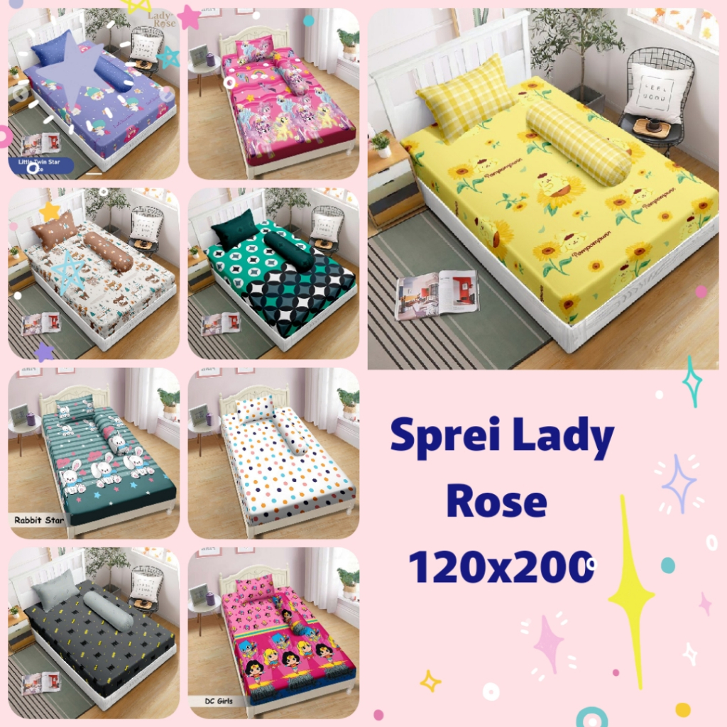Jual Sprei Lady Rose Single 120x200x20 No 3 - Motif Karakter Anak ...