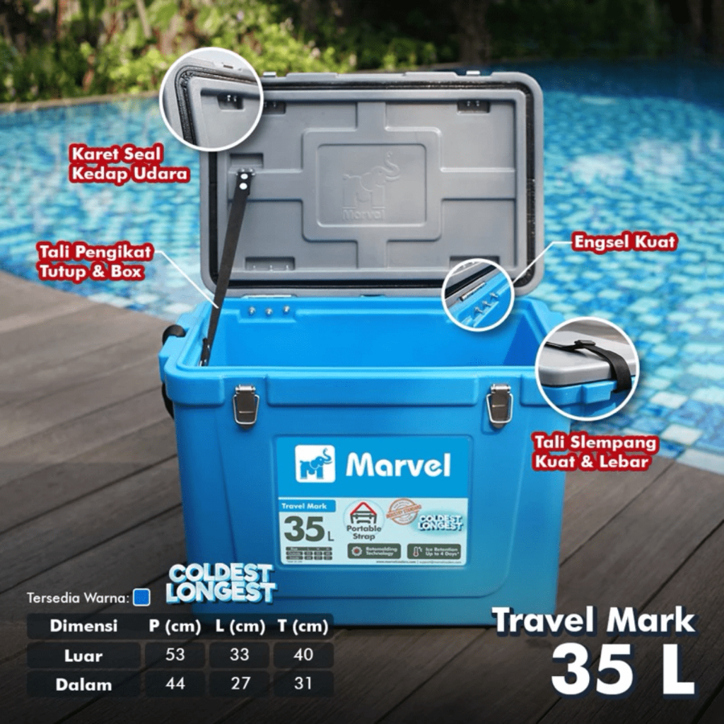 Jual Marvel Coolers 35 Ltr - Travel Mark (CoolBox - IceBox - Cooler Box ...