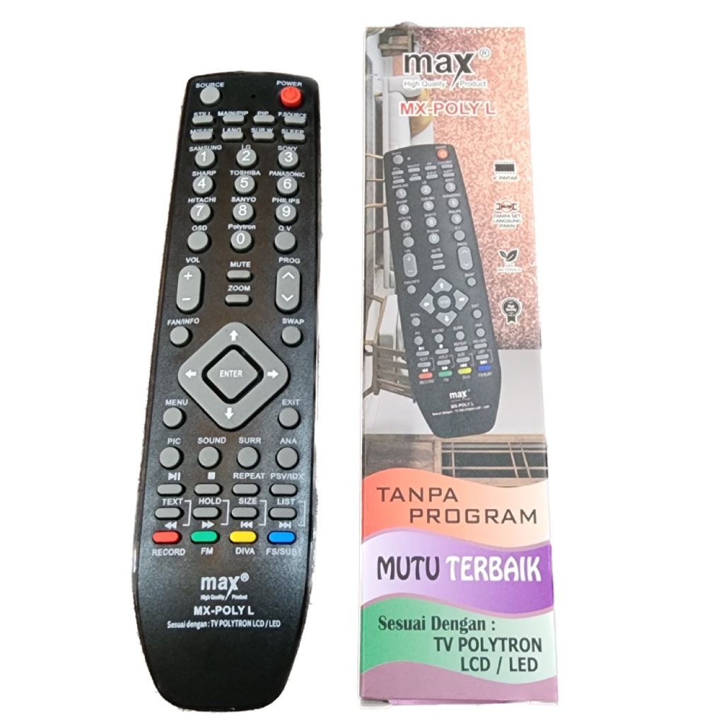 Jual Remot MAX untuk Polytron TV LCD LED | Shopee Indonesia
