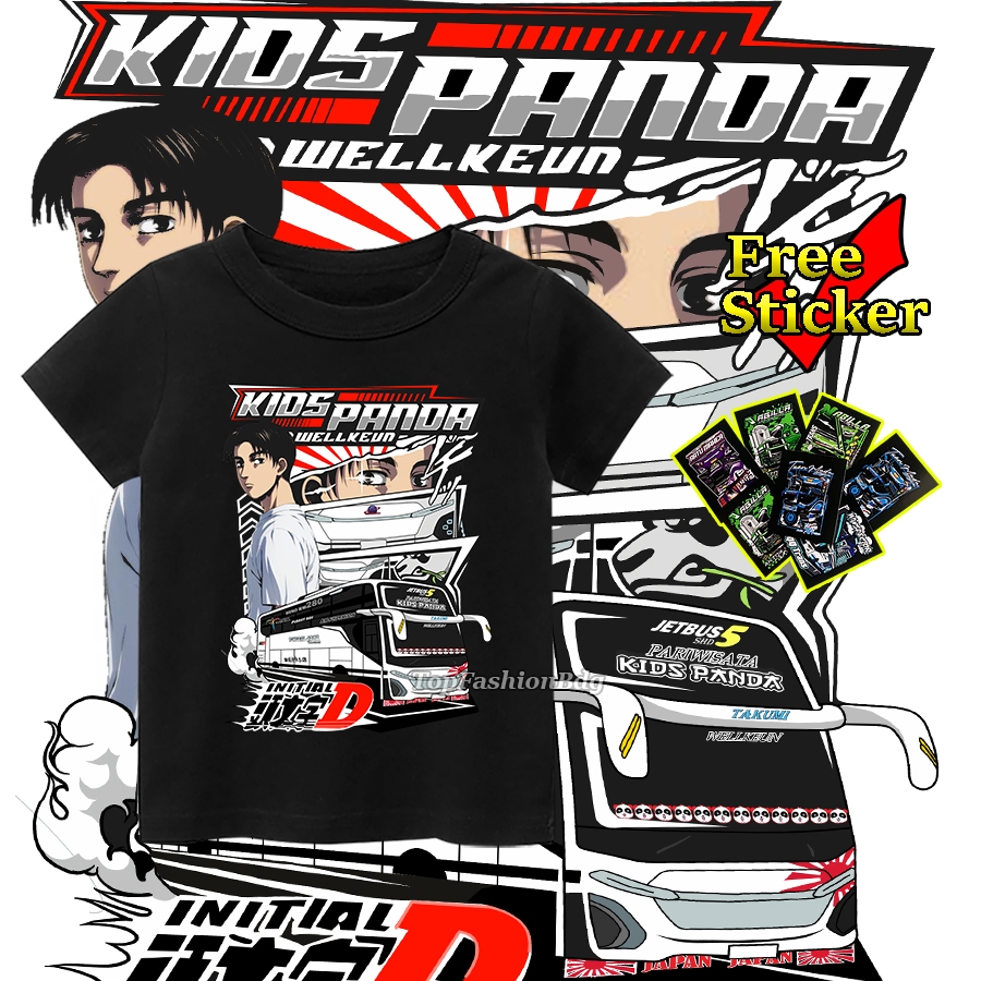 Jual Baju Anak Bus Kids Panda Jb5 Kaos Vektor Bus Telolet Anak Laki - Laki 1-12 Tahun | Shopee ...
