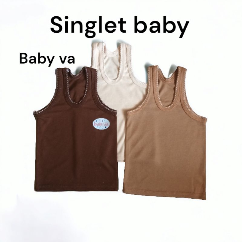 Jual 6 pcs singlet anak singlet bayi neuborn kaos dalam anak baby ...