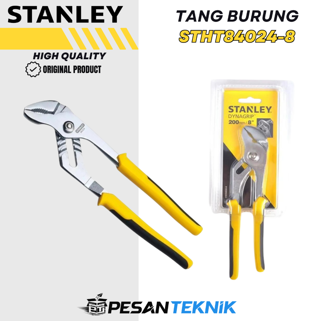 Jual Tang Burung 10 Inch Dynagrip Groove Joint Pliers STANLEY STHT84024-8 | Shopee Indonesia